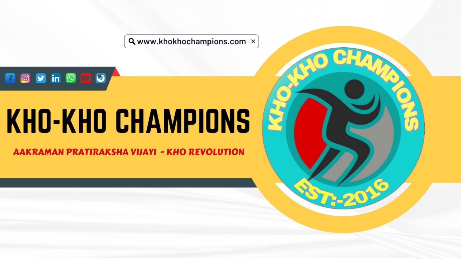 KHO KHO CHAMPIONS have relaunched their official website - KHO KHO ...
