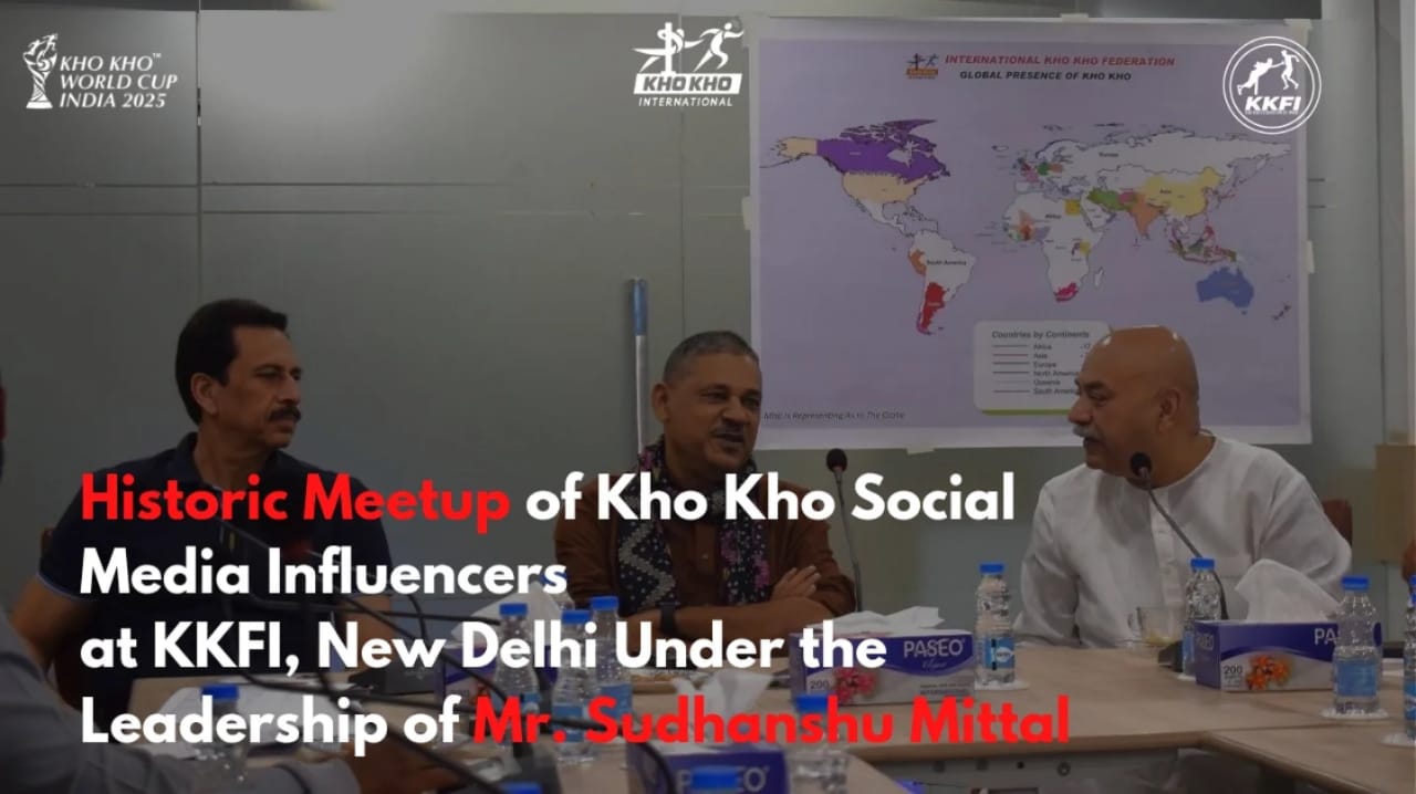Historic Meetup of Kho Kho Social Media Influencers at KKFI, New Delhi ...