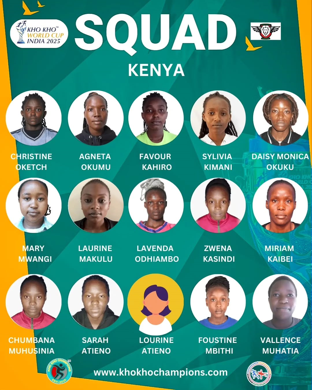 Country Squads - KHO KHO CHAMPIONS